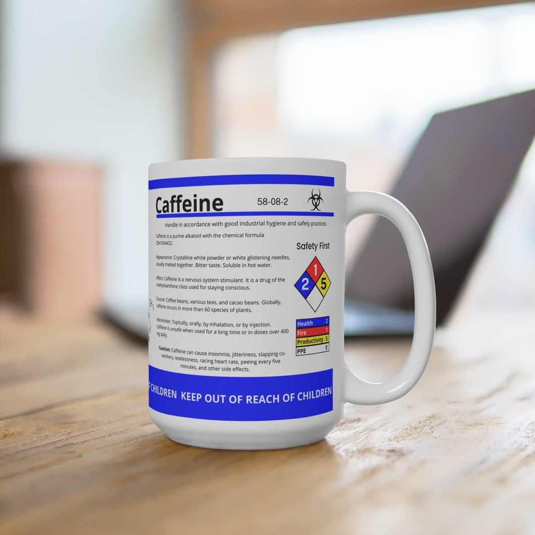 Scientific Caffeine Coffee Mug Caffeine Molecule Mug Caffeine Mug ...
