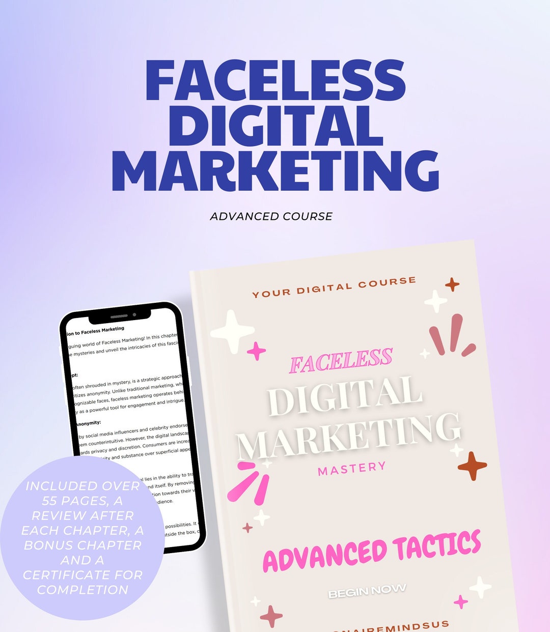 Mastering Faceless Digital Marketing Advanced Course - Etsy