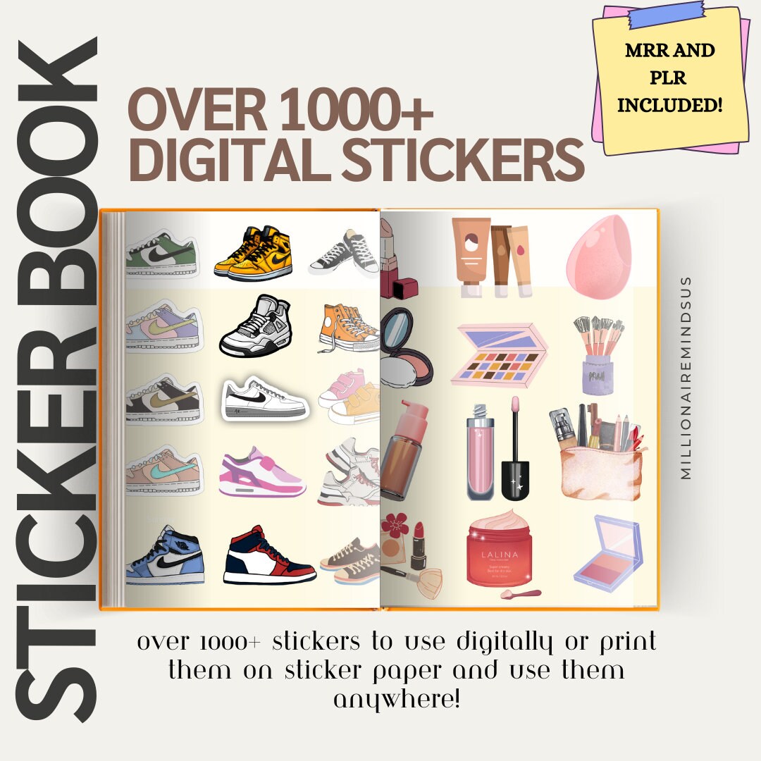 The Ultimate Digital Stickerbook With 1000 Custom Stickers unleash Your Creativity - Etsy