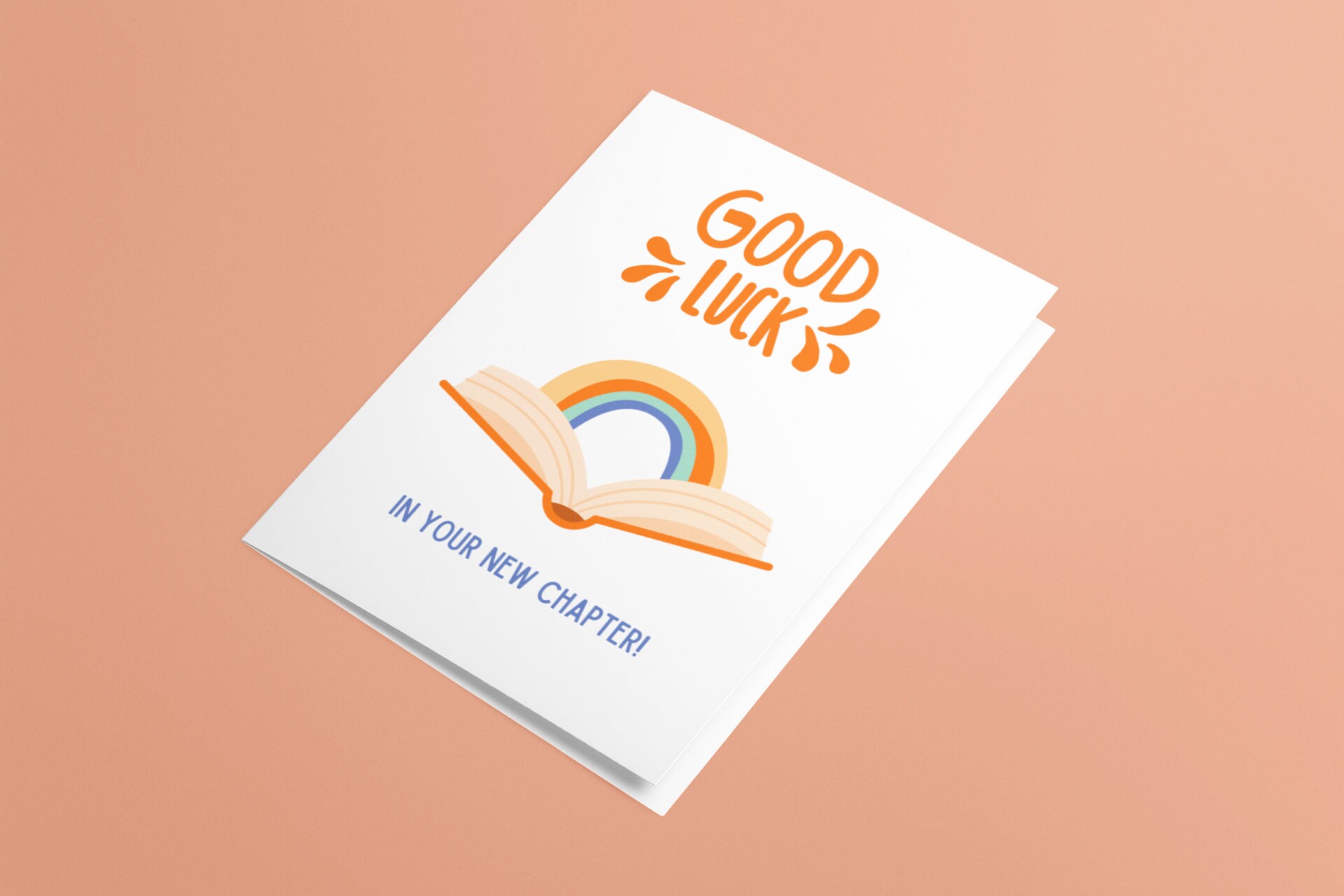 Good Luck in Your New Chapter Card | Printable Instant Digital Download ...
