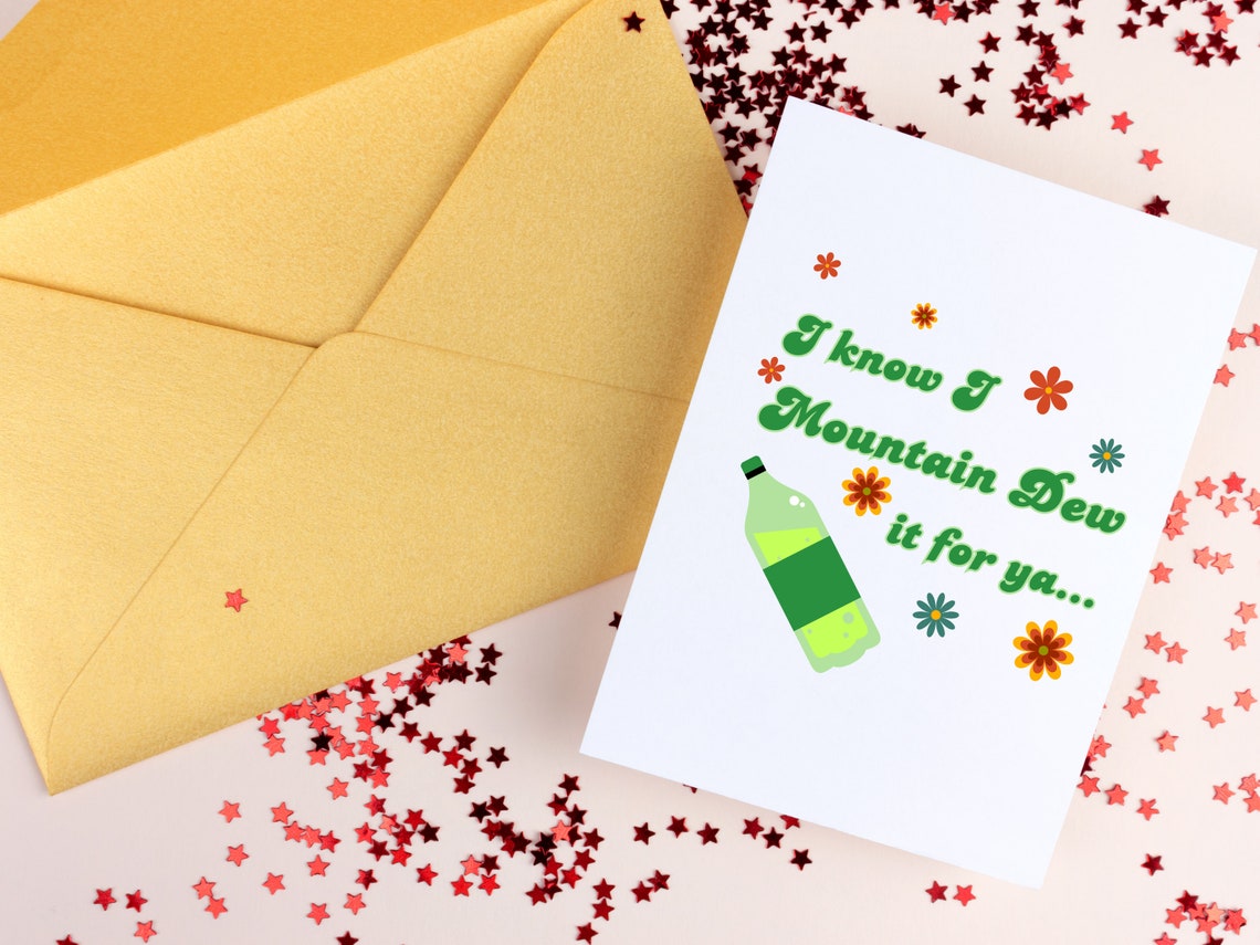 Mountain Dew It for Ya Card Printable | Espresso | Sabrina Carpenter ...