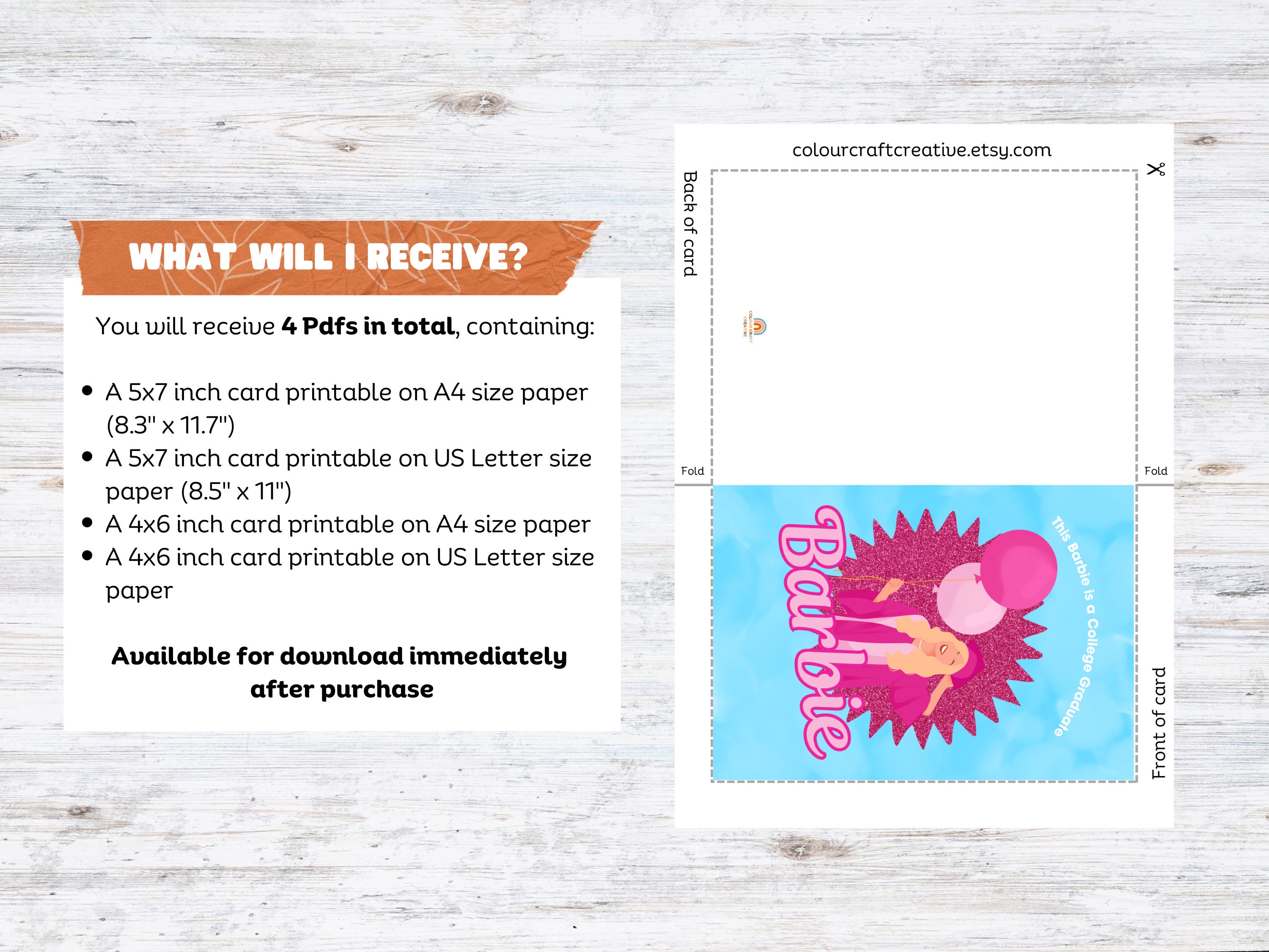 Barbie Inspired College Graduation Card Printable | Congratulations ...