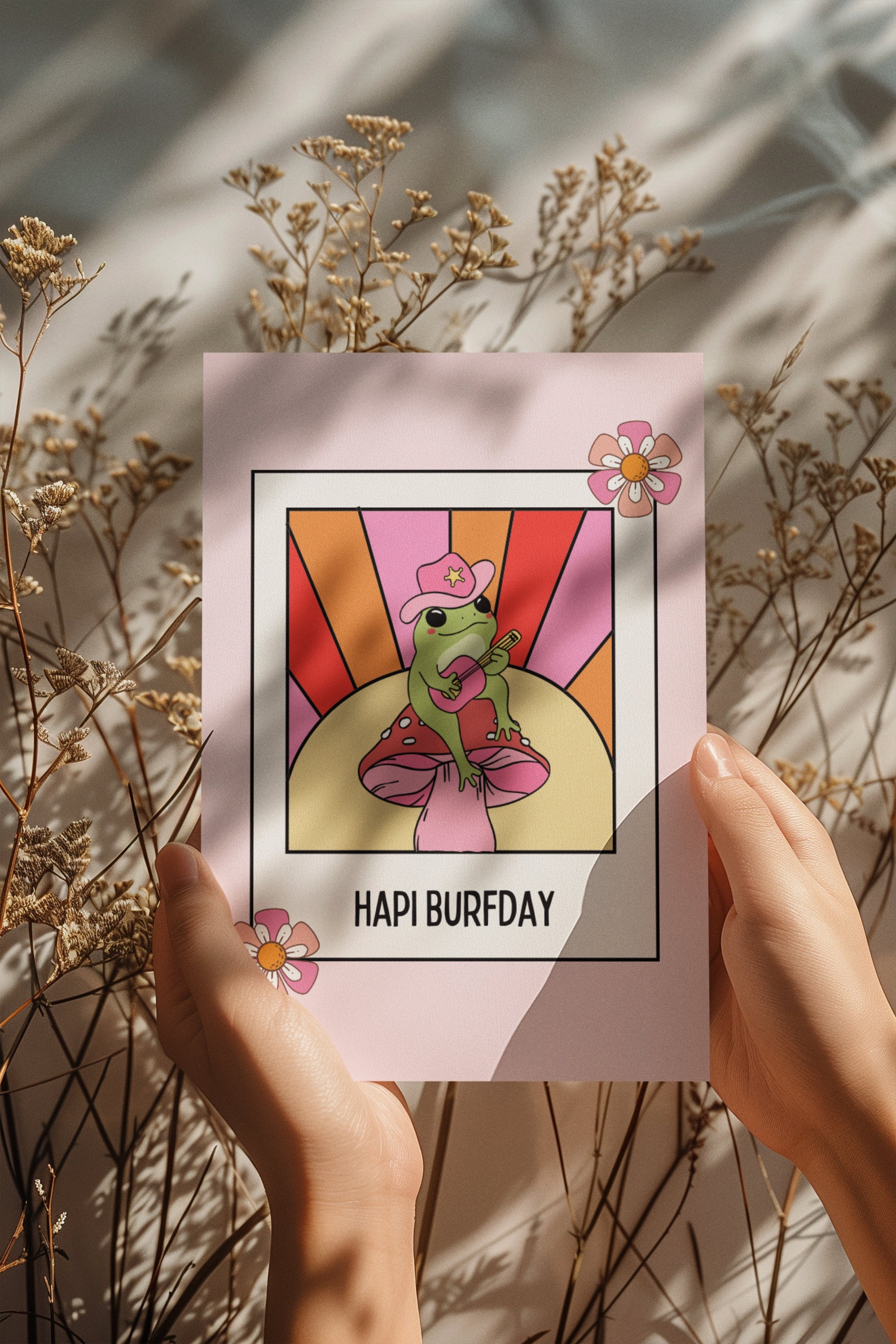 Cute and Funny Cowgirl Cowboy Frog Birthday Card for Friends and Family ...