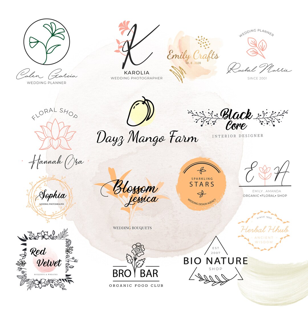 Custom Hand Drawn Logo, Custom Logo Design, Logo Design Custom for ...