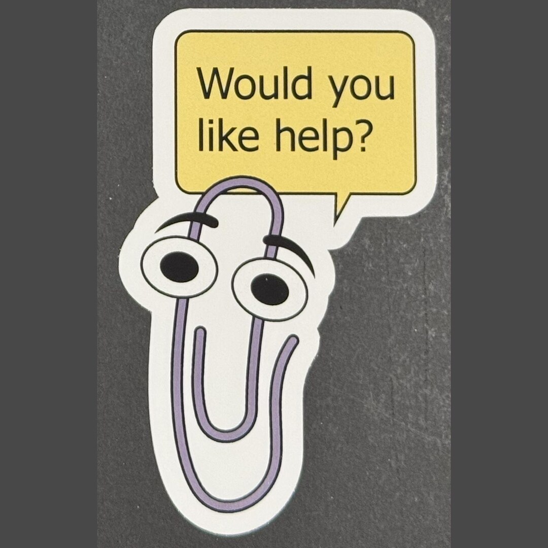 Clippy Laptop Sticker | Customizable - Etsy