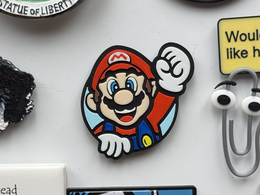 Mario Fridge Magnet Super Mario Bros - Etsy