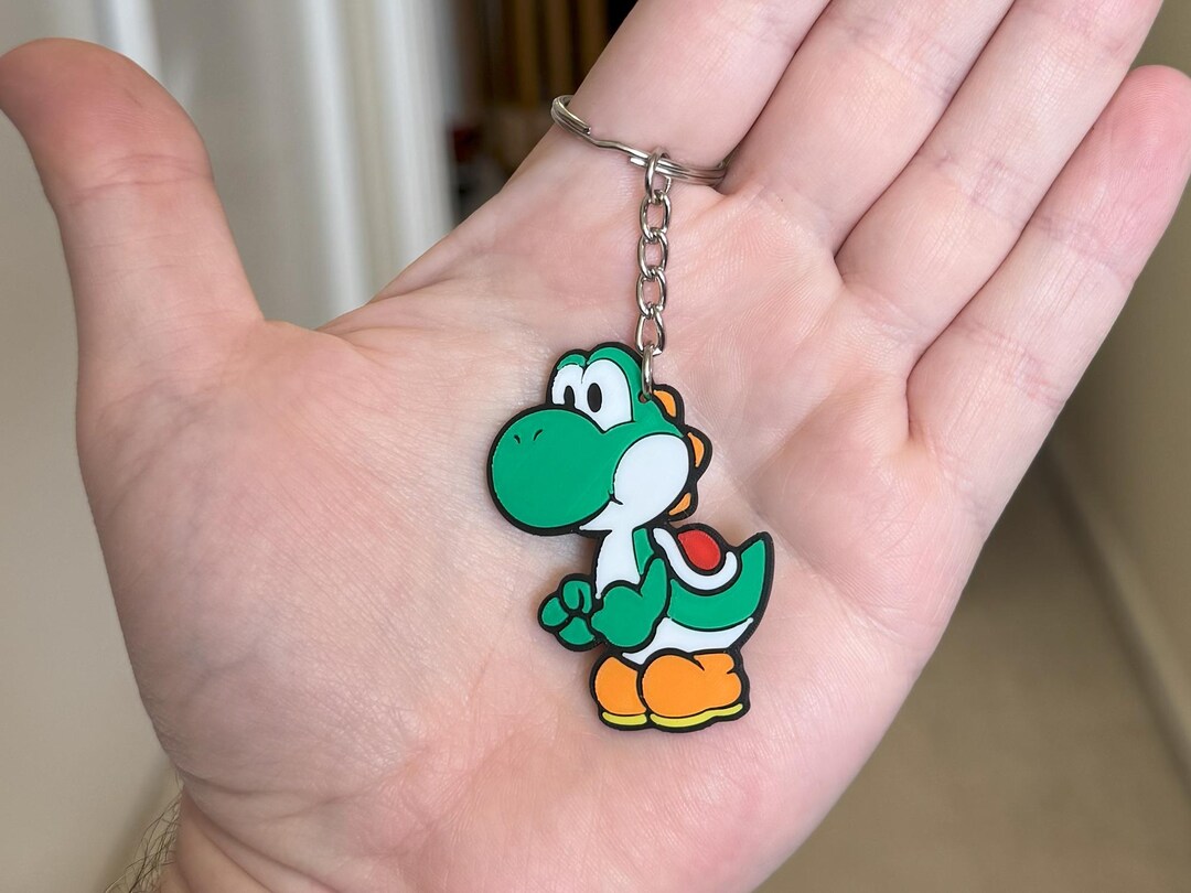 Yoshi Keychain Super Mario - Etsy