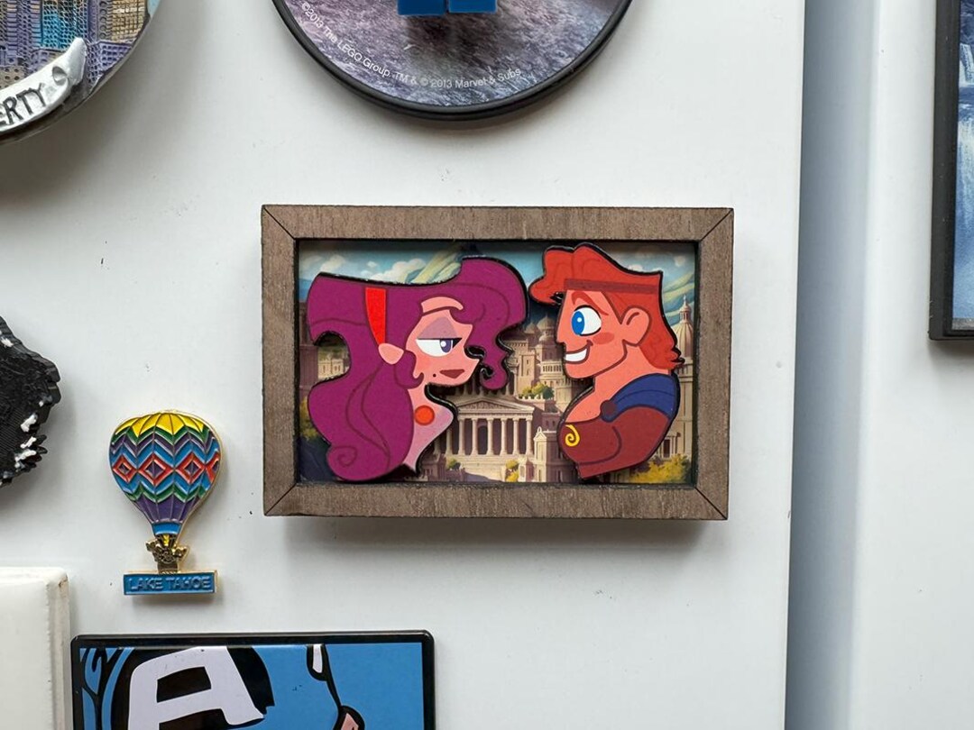Anime Style Hercules & Meg Magnet Hercules - Etsy