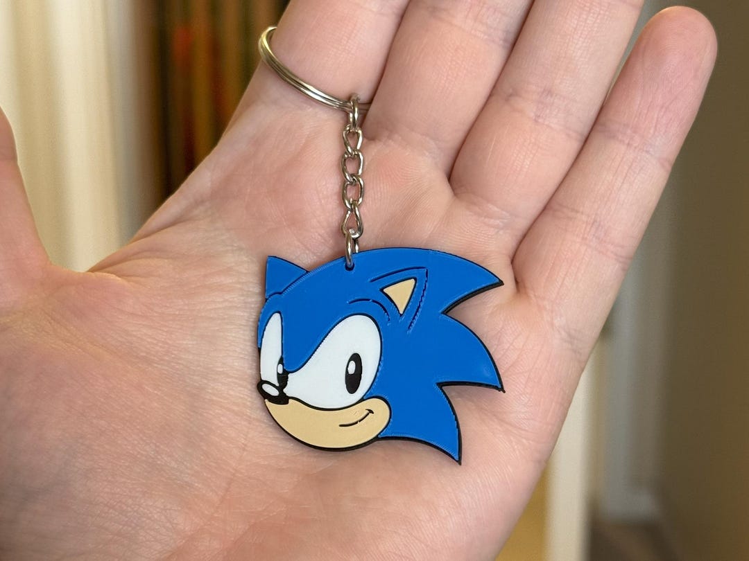 Sonic Keychain Sonic the Hedgehog - Etsy