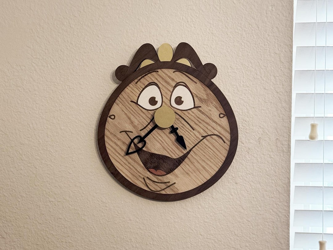 Cogsworth Wall Clock Laser Cut File SVG - Etsy