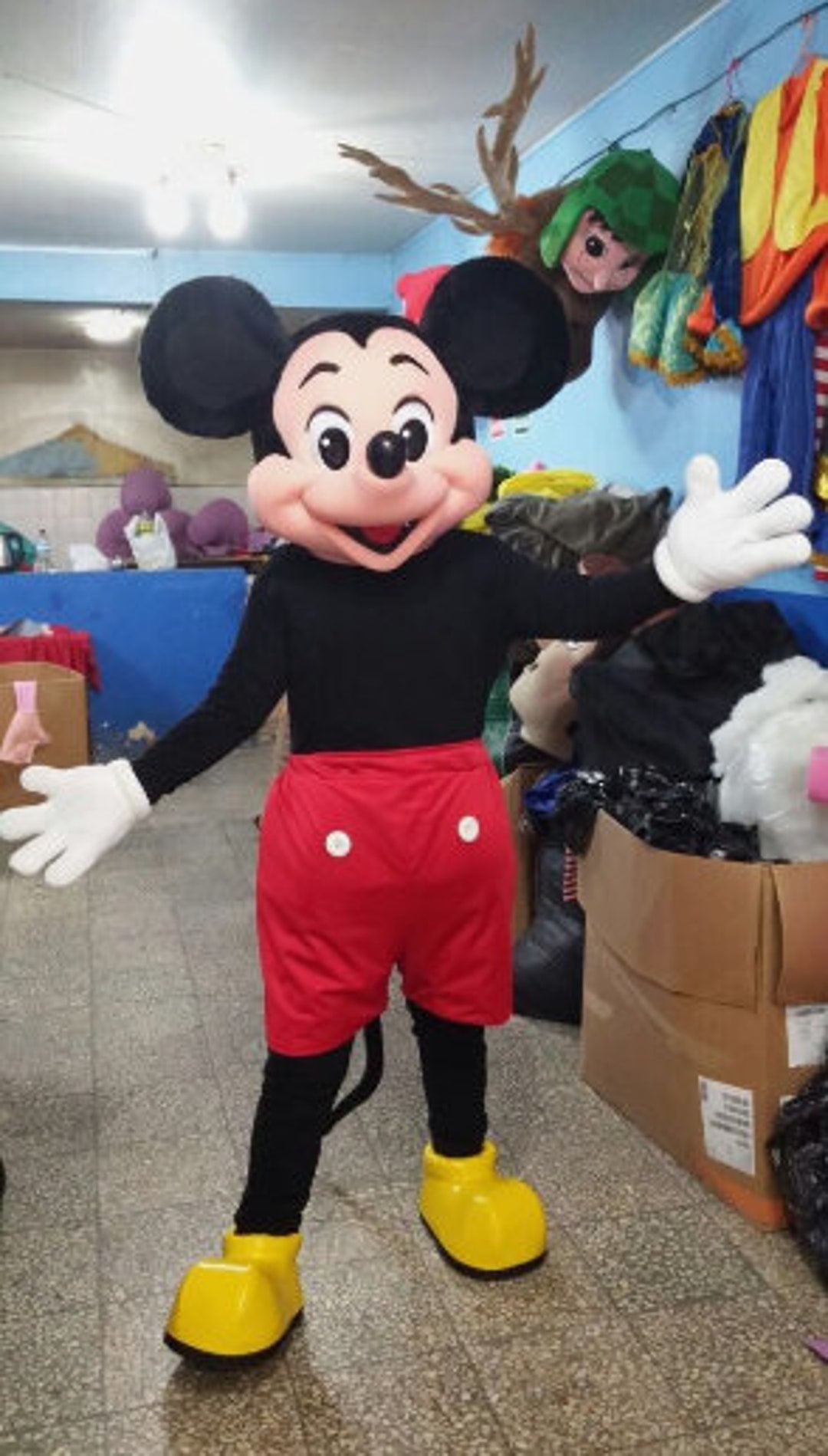 Mickey Mouse Red Shorts Mascot Costume Party Character Birthday ...