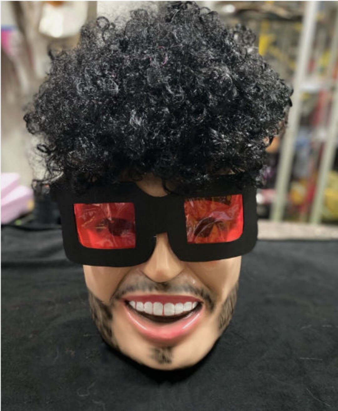 Bad Bunny Fiber Glass Head Mascot Costume Reggaeton Singer Character ...