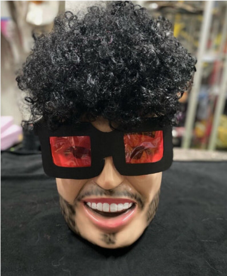 Bad Bunny Fiber Glass Head Mascot Costume Reggaeton Singer Character ...