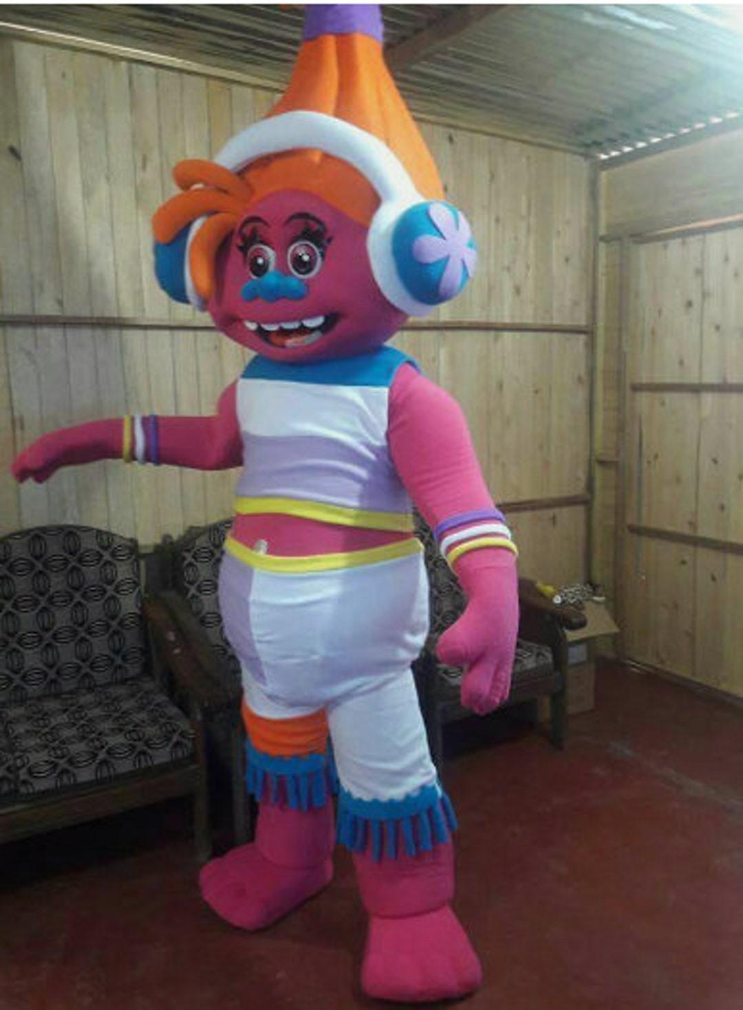 DJ Suki Trolls Movie Mascot Costume Halloween Party Character Adult ...