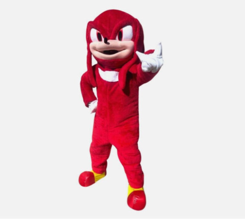 Knuckles Mascot Character Costume Cosplay Halloween Party Event Adult ...