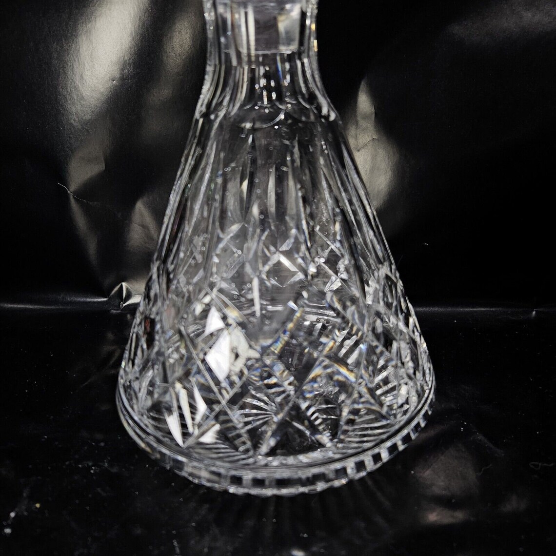 Waterford Crystal Lismore Decanter 10 1/4 Roly Poly Shape Gothic Mark ...