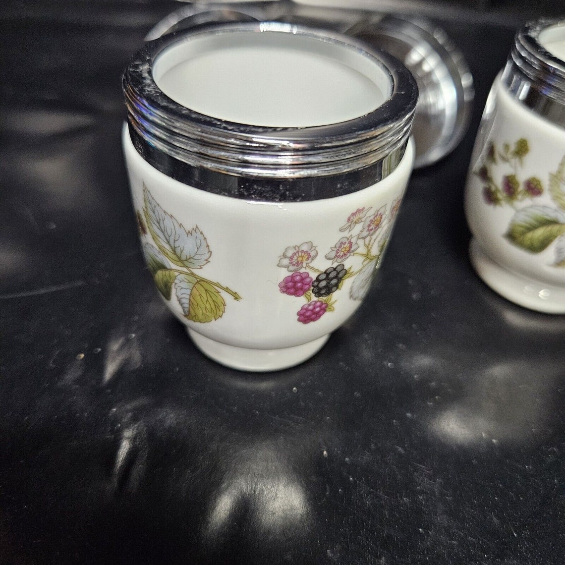 Royal Worcester Porcelain Egg Coddler Lavinia Berries Raspberries ...