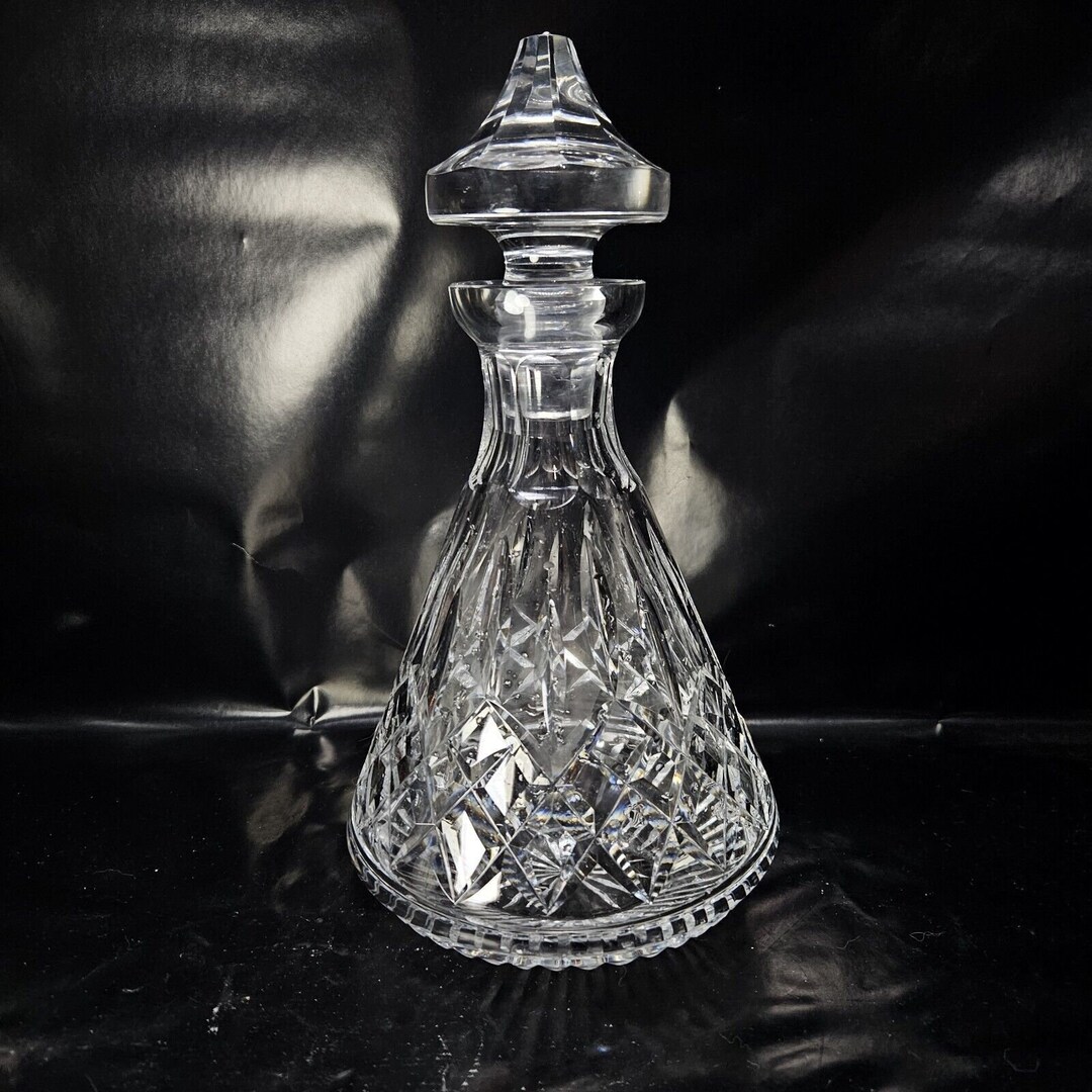 Waterford Crystal Lismore Decanter 10 1/4" Roly Poly Shape Gothic Mark ...
