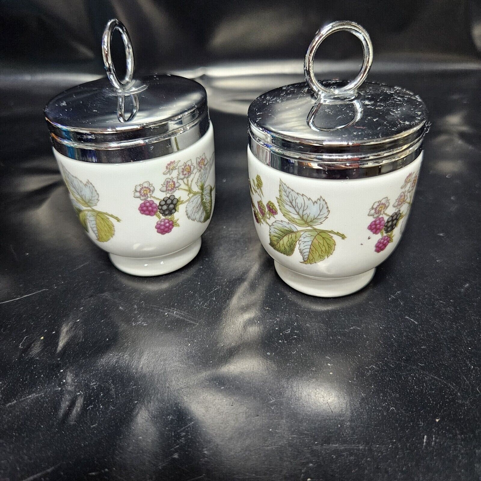 Royal Worcester Porcelain Egg Coddler Lavinia Berries Raspberries ...