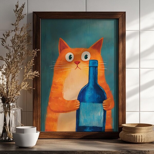 Cat Poster - Etsy UK