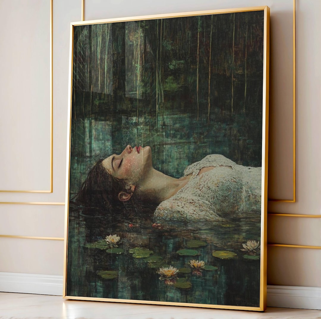 Ophelia by Friedrich Heyser Classic Painting Antique Print Wall Art ...