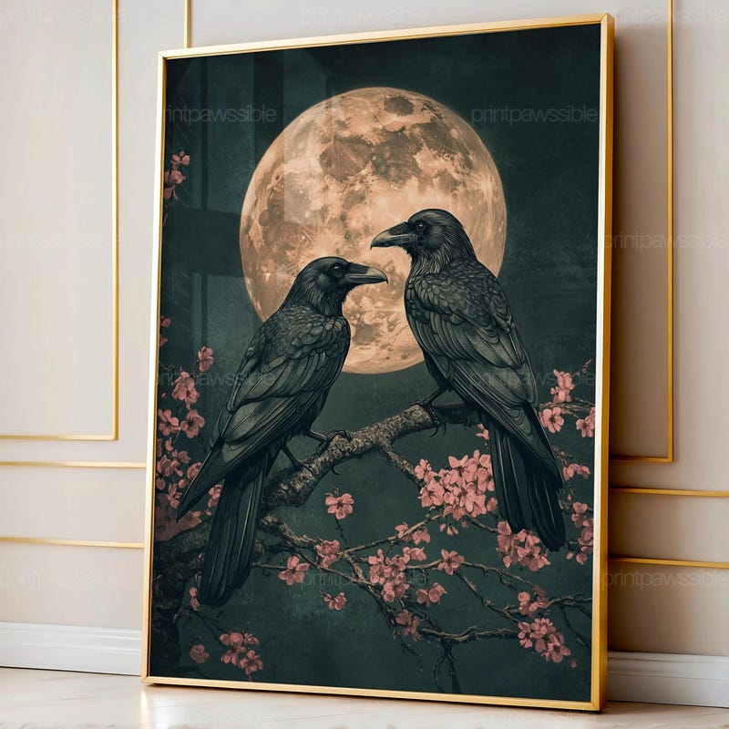 Raven Poster Landscape - Etsy