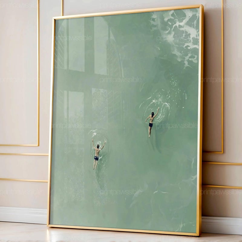 Swimming Pool Art - Etsy