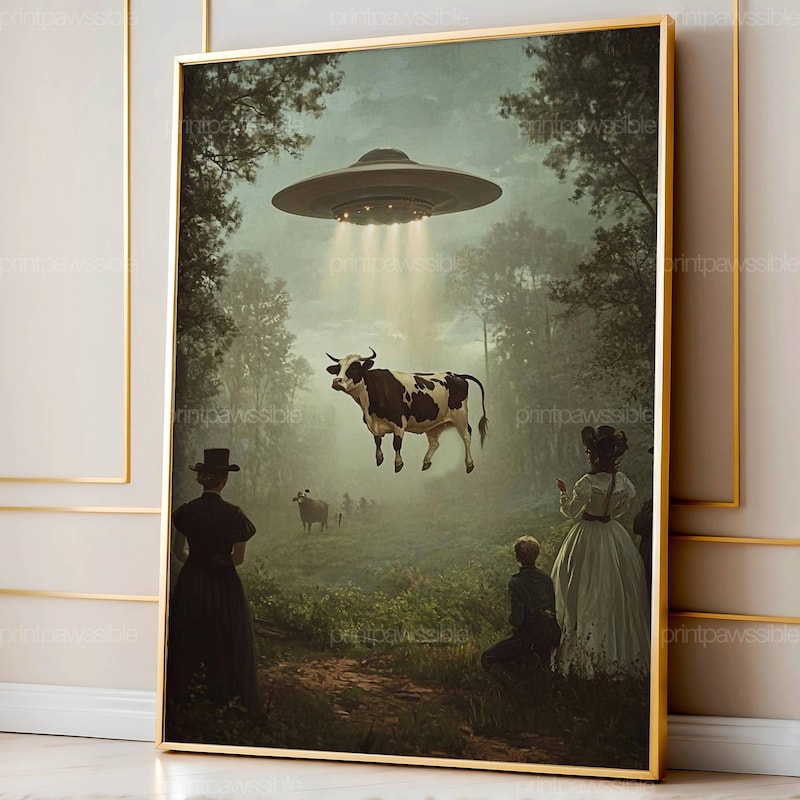 Alien Abduction Art - Etsy UK
