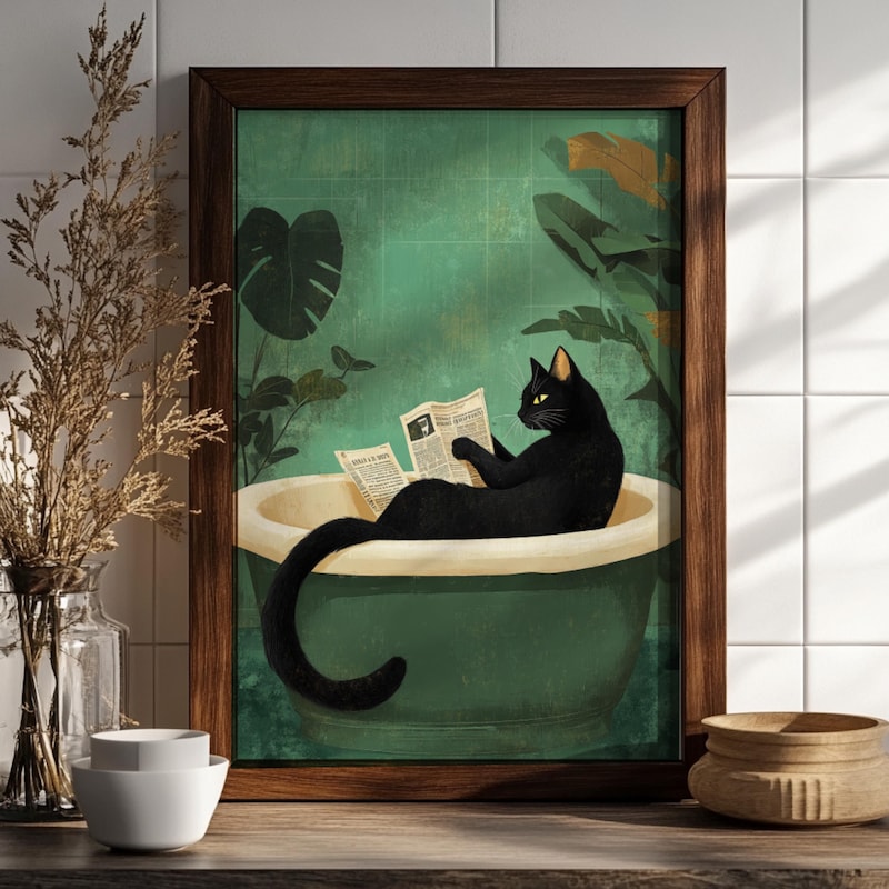 Cat Poster - Etsy UK