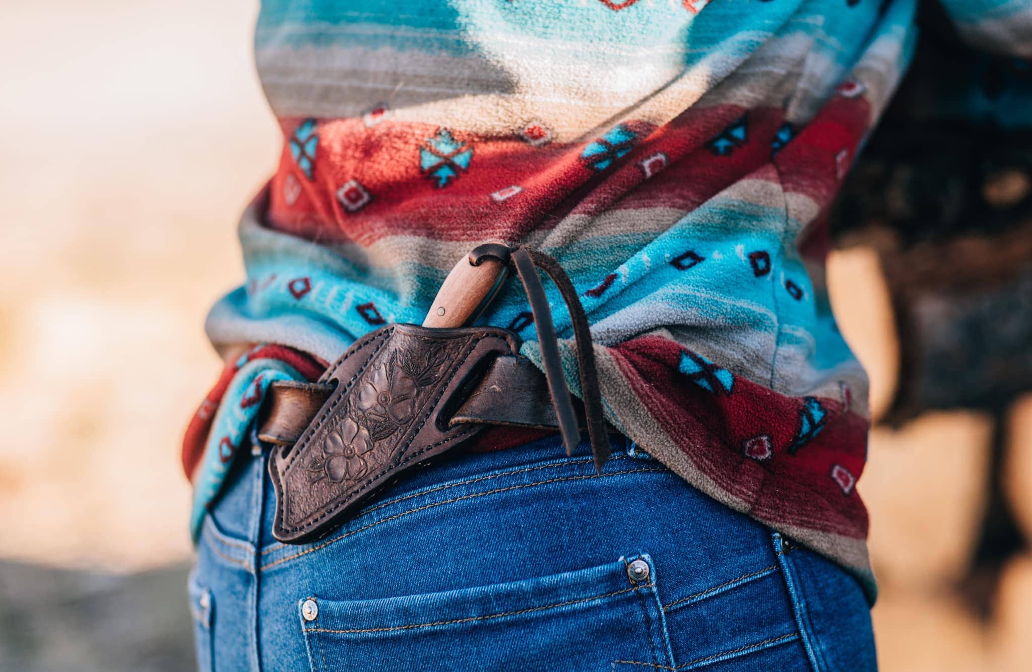 CUSTOM Handmade Leather Pancake Knife Sheath - Small - Etsy