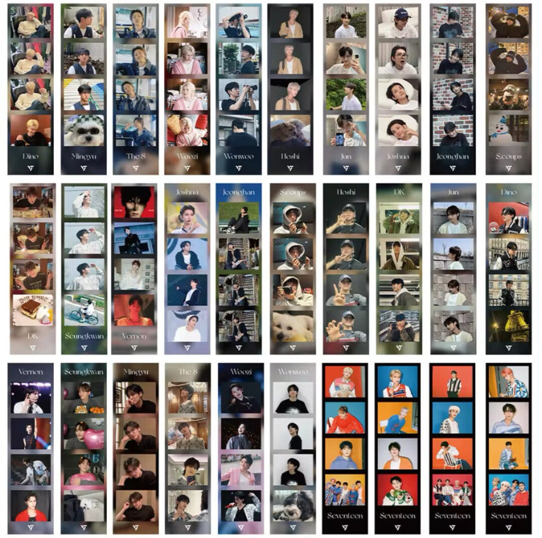 Seventeen Bookmarks of All Members Read Description - Etsy