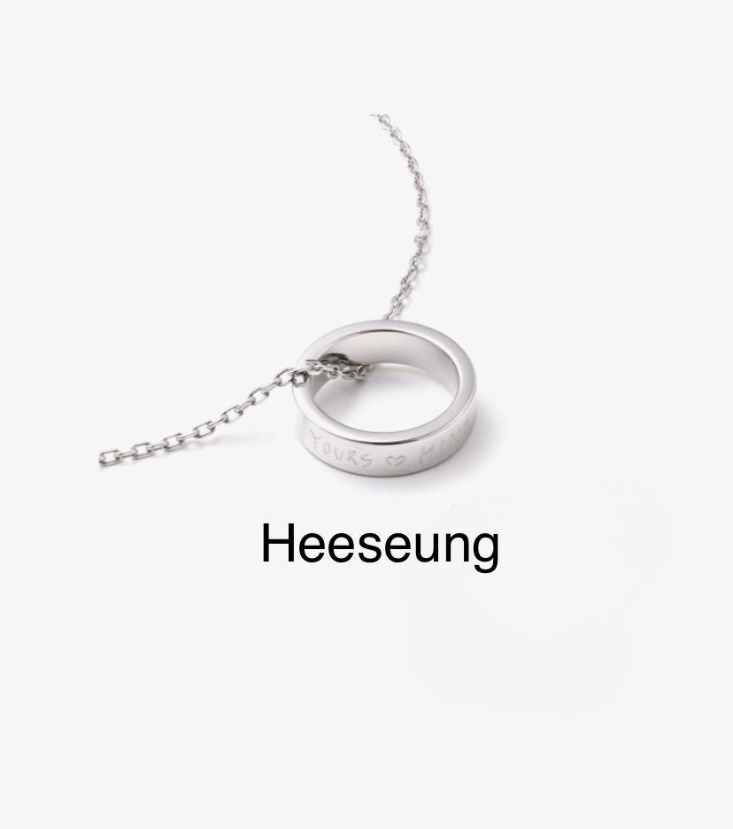 Enhypen Fanmade Ring Necklace - Etsy