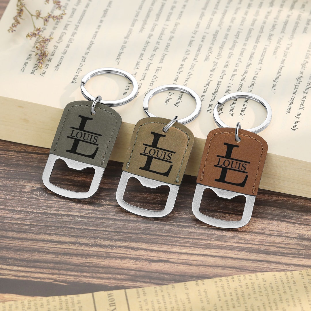 Custom Letter and Name Keychain - Personalized Initial Key Ring - Etsy