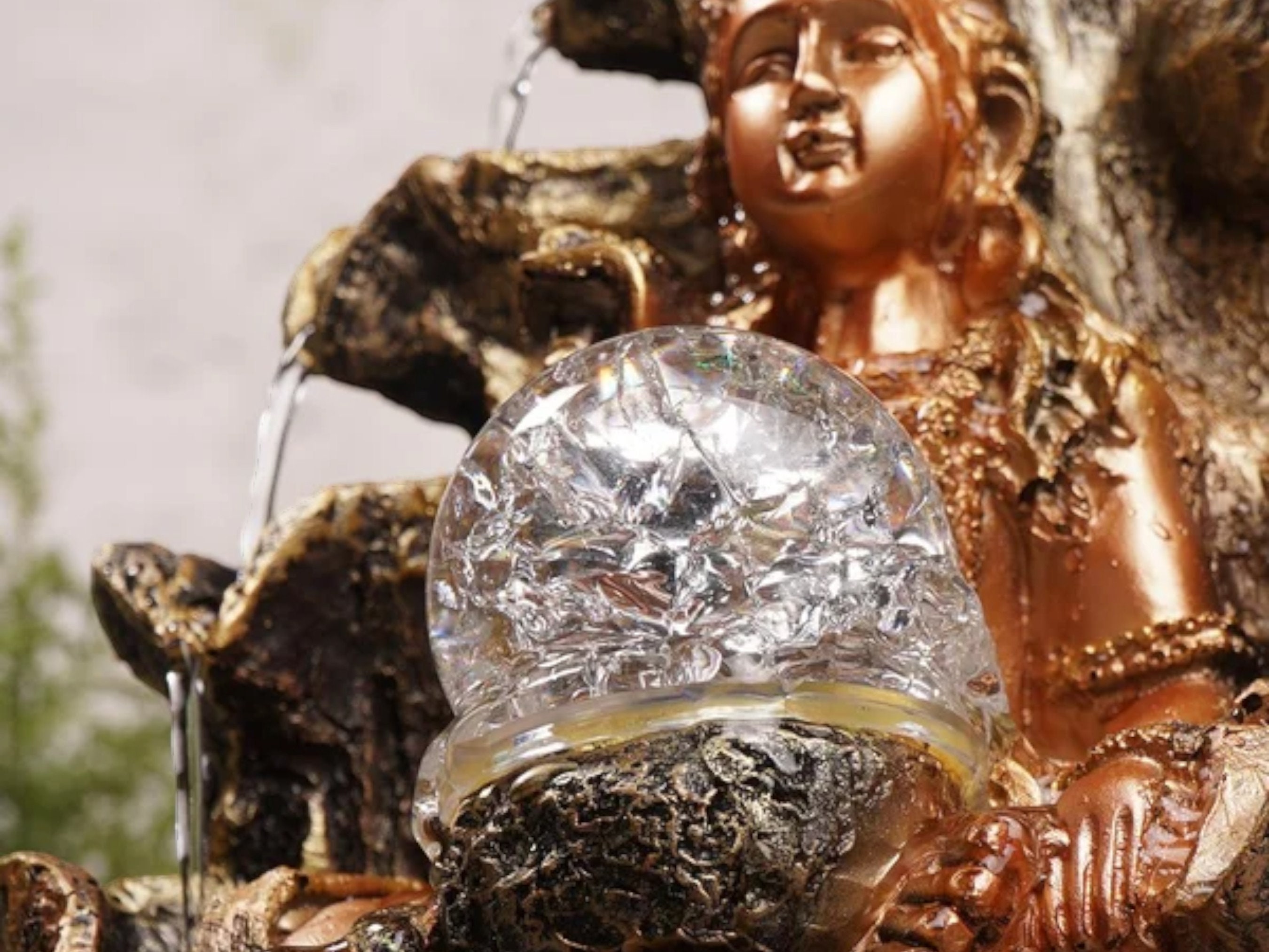 Zen Lord Buddha Waterfall Fountain Tranquil Home Decor - Etsy