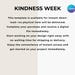 Editable Kindness Week Flyer Canva Template, School Spirit Schedule ...