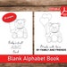 Blank Alphabet Book, Baby's Abc Book, Baby Shower Activities, Coloring ...