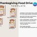 Fall Food Drive Flyer Editable Template, Autumn Drop off Food Bank ...