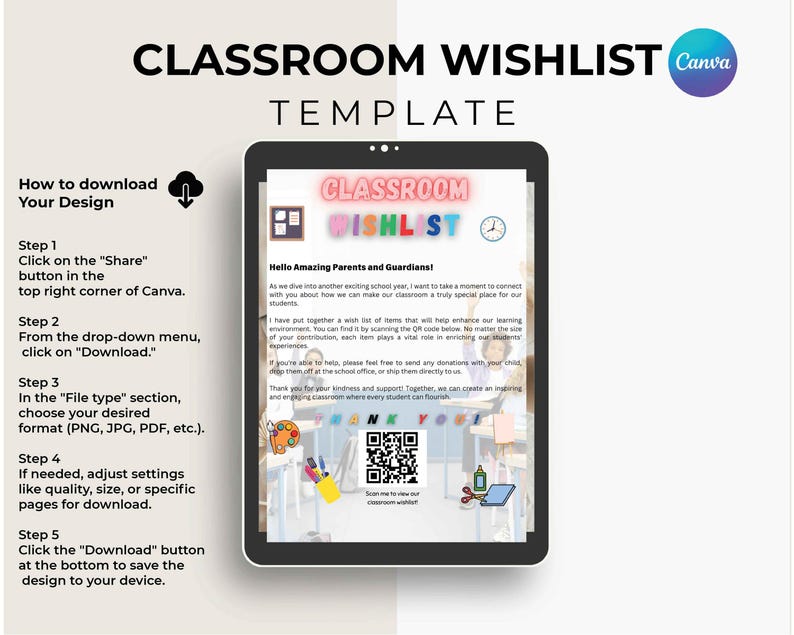 Editable Teacher Wishlist, All About My Teacher Printable, Favorite ...