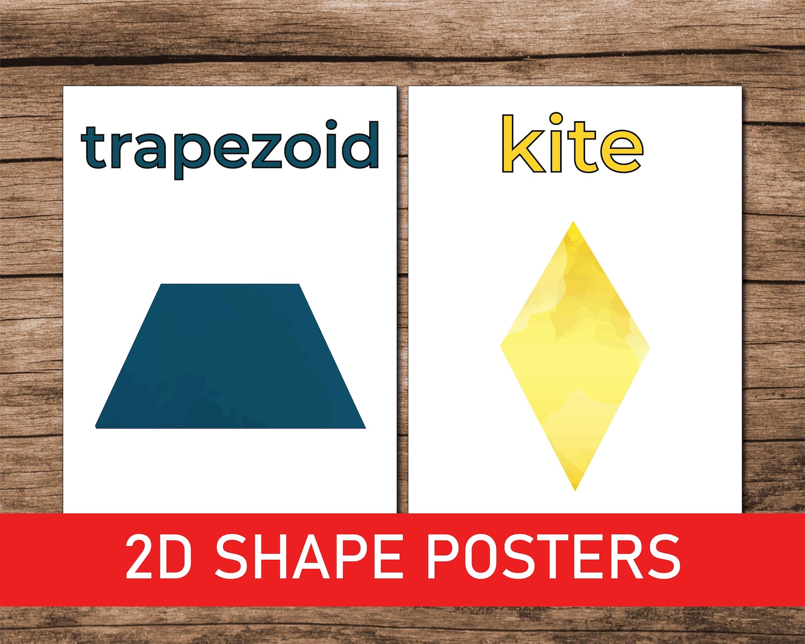 Shape Posters Classroom 2D Shapes, Homeschool, Neutral Boho Modern ...