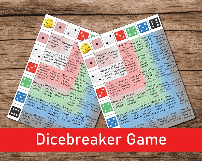 Dicebreaker Game, Games for Kid, Table Talk Dice, Getting to Know You ...