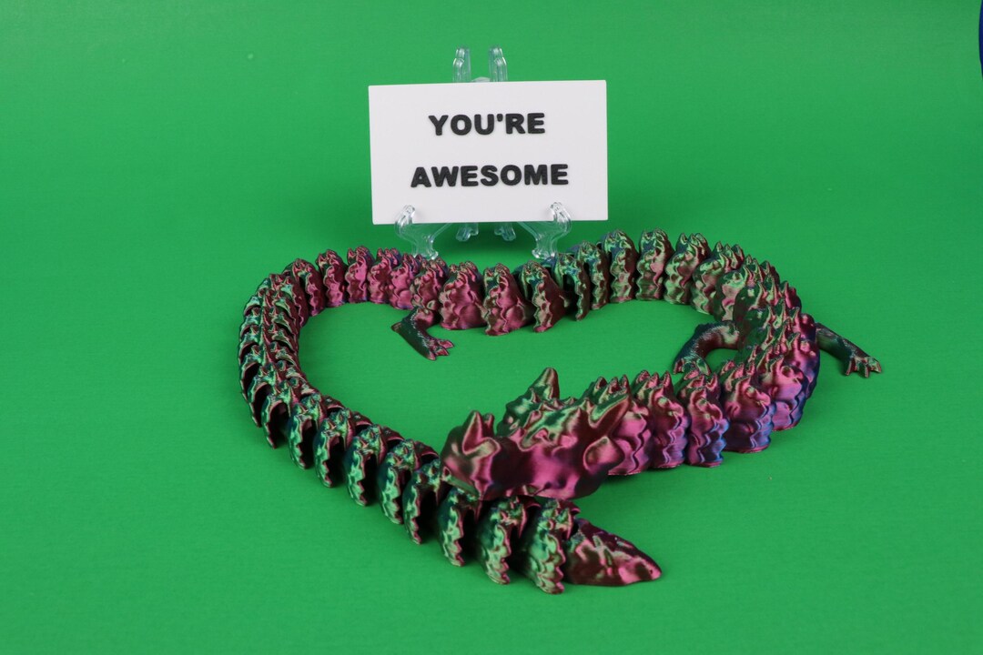 Rocky Dragon – Articulated 3D Printed Fantasy Display Piece + Optional ...