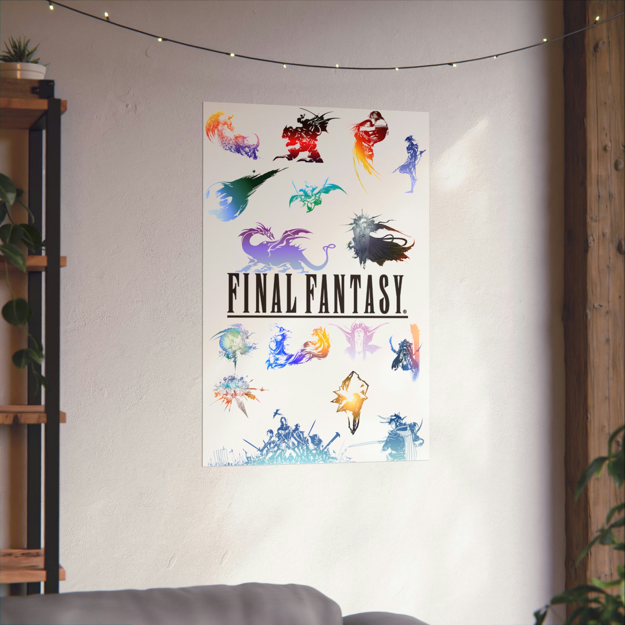 Final Fantasy 1-16 Logo Poster - Etsy
