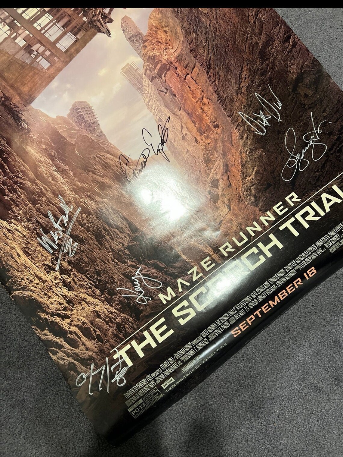 Maze Runner Signed Cast Movie Poster - Etsy