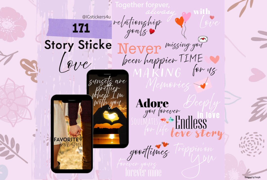 Instagram Story Stickers, Story Stickers, Instagram Love Story Stickers ...