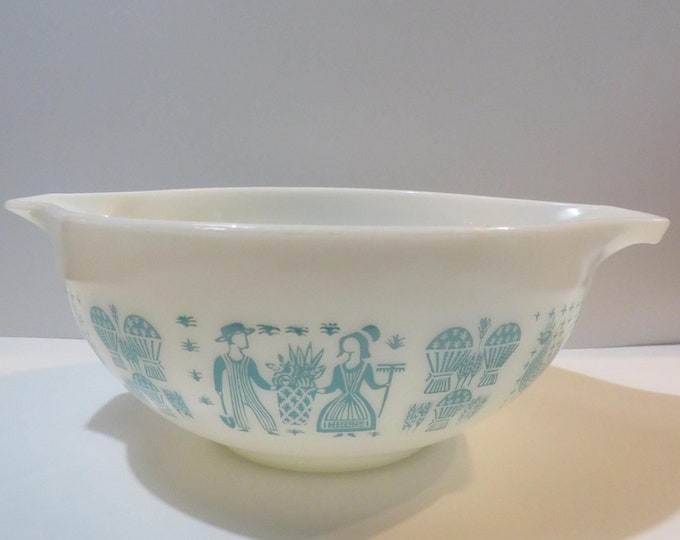 PYREX Butterprint Bowl 443 - Etsy