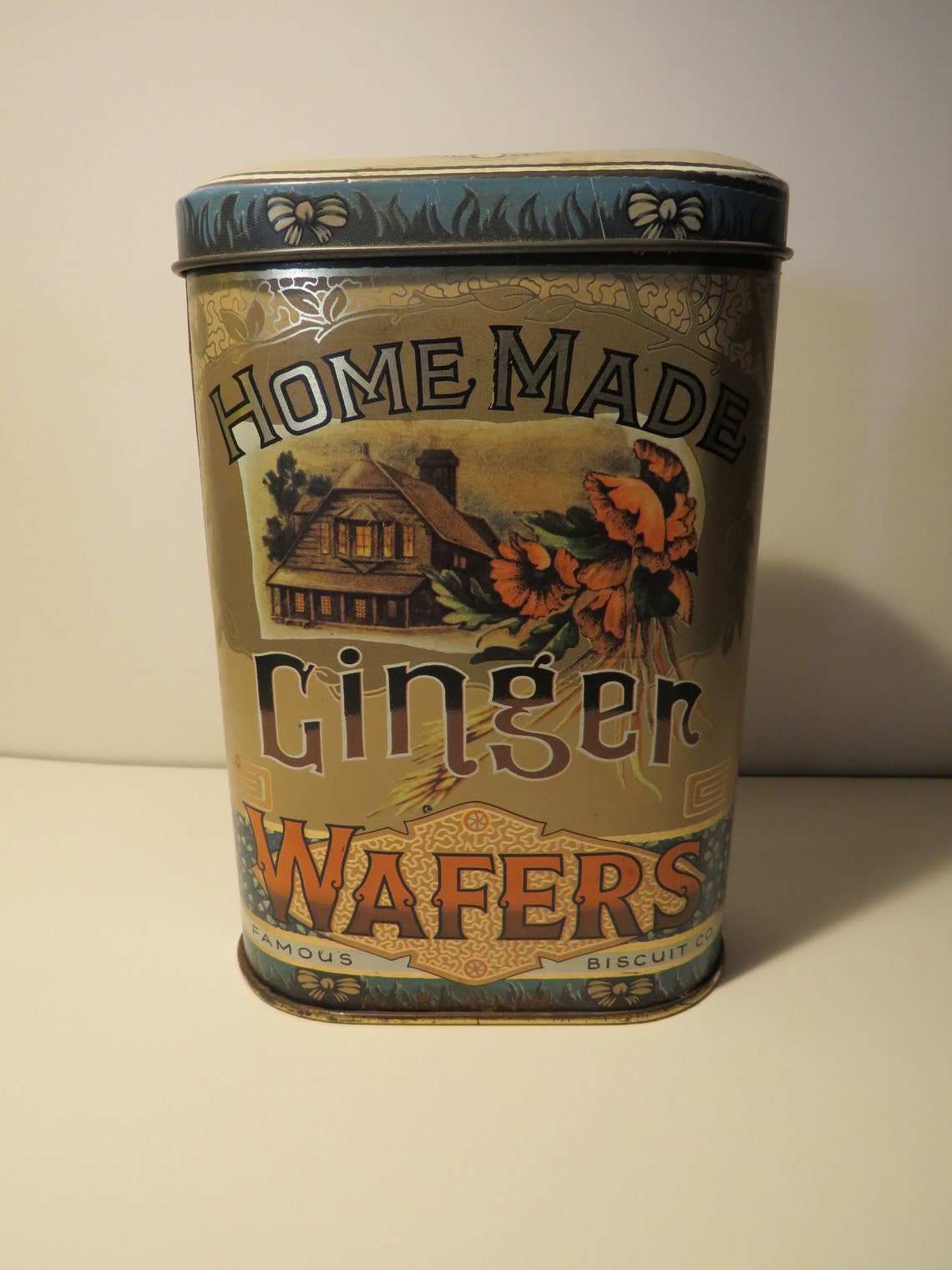 Vintage Daher Ginger Wafer Tin - Etsy