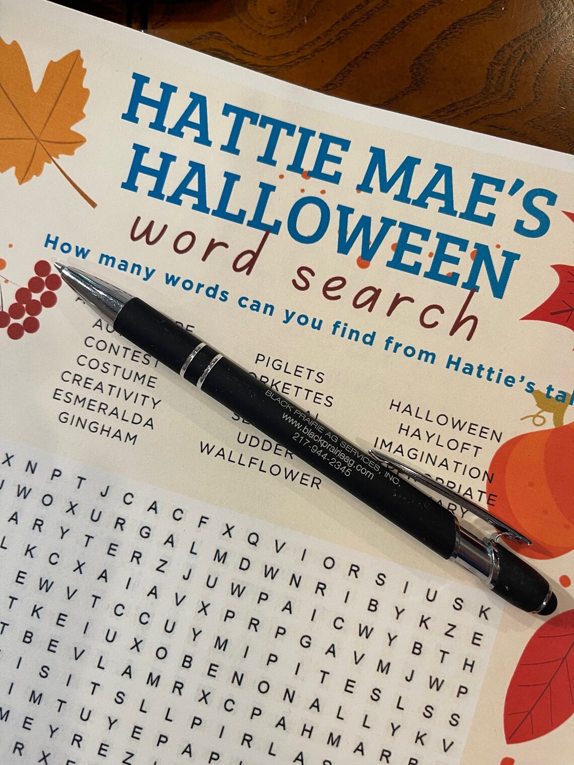 Printable Word Search Activity (download) - Hattie Mae's Halloween (1 ...