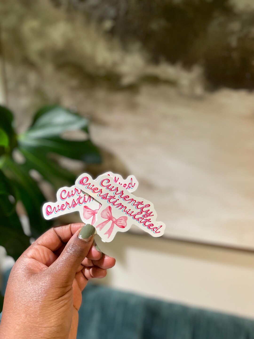 Overstimulated Sticker| Die-cut Vinyl Stickers | Vinyl Stickers ...