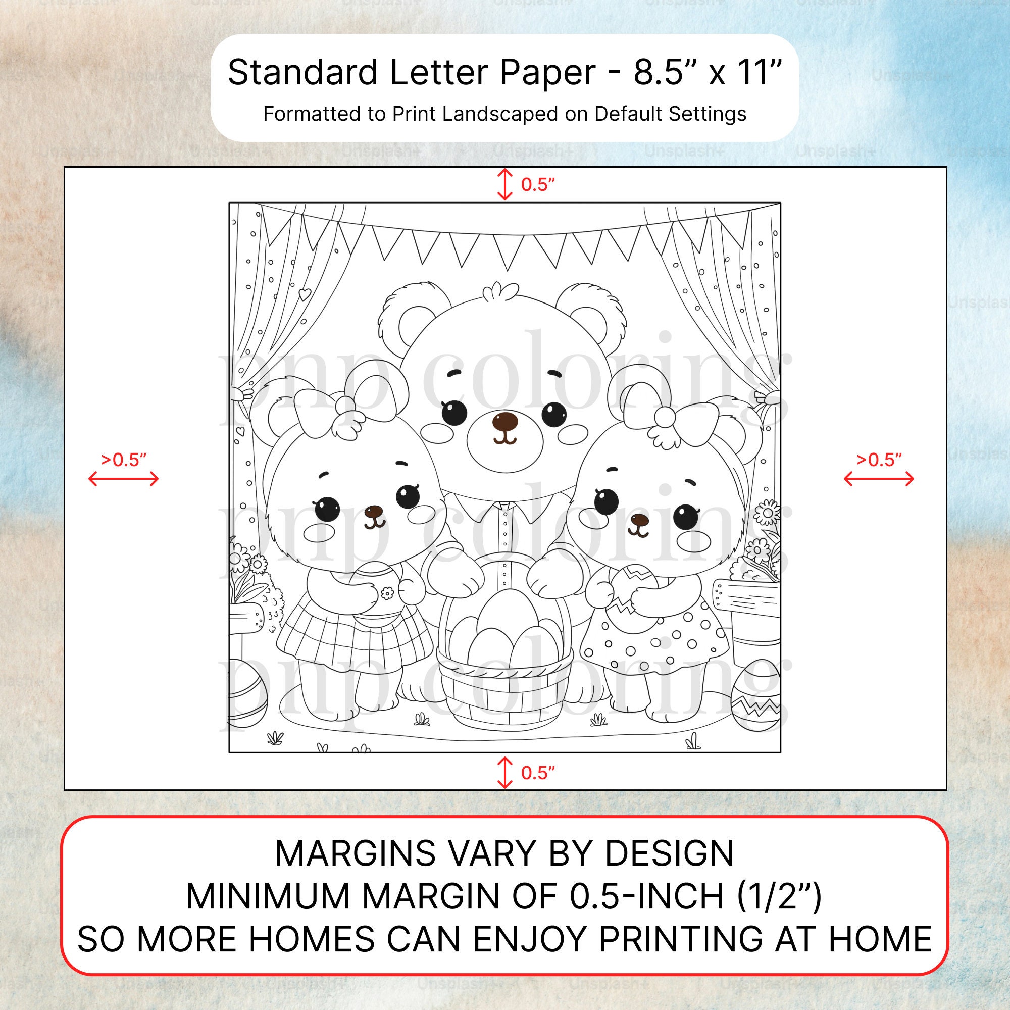 Easter Coloring Pages for Kids Bear Coloring Pages for Children ...