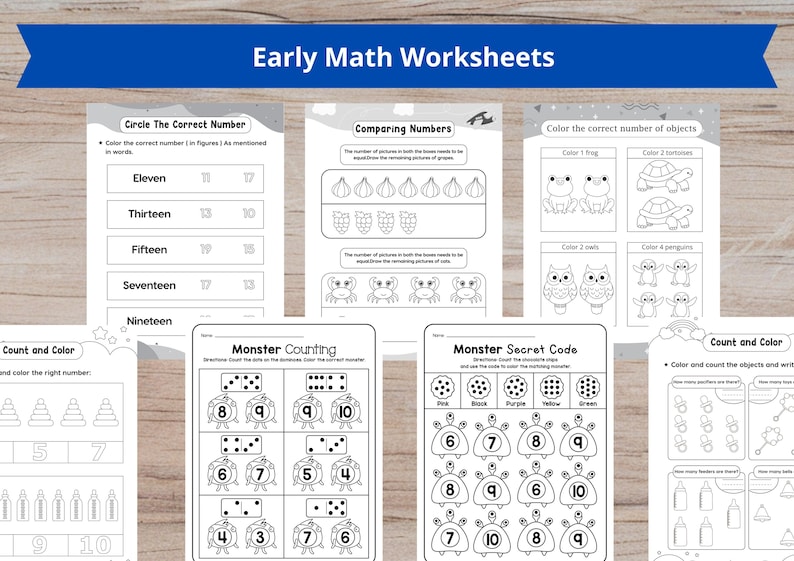 Preschool Pre-k + Kindergarten Learning Bundle: 750+ Pages Printable ...